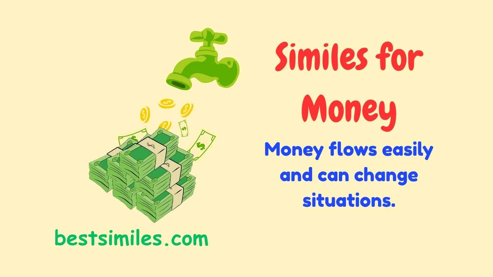 30+ Similes for Money Powerful Examples That Shine - bestsimiles.com