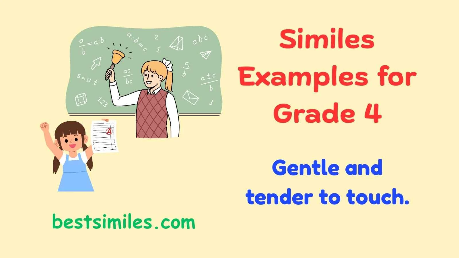 30+ Similes Examples for Grade 4 (Fun and Easy Learning) - bestsimiles.com