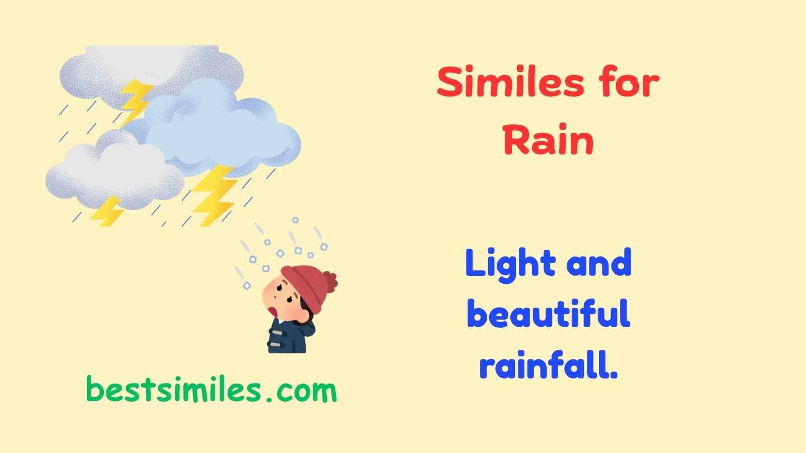 30+ Similes for Rain (Powerful Comparisons You’ll Love) - bestsimiles.com