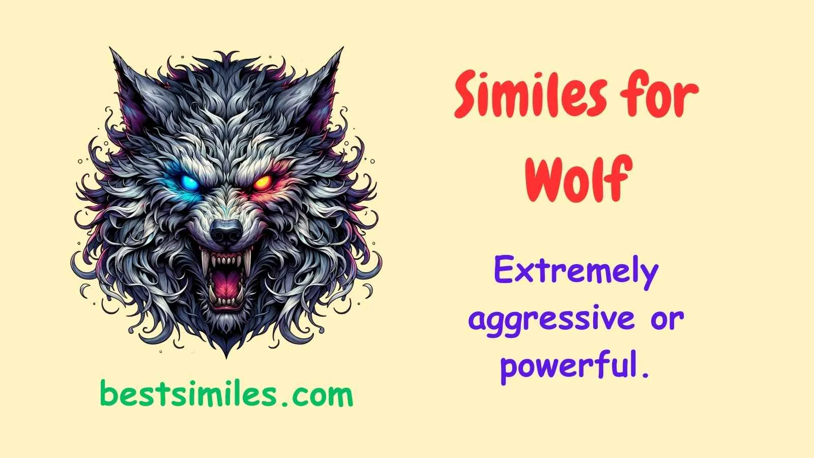 30+ Similes for Wolf Striking Phrases You Need - bestsimiles.com